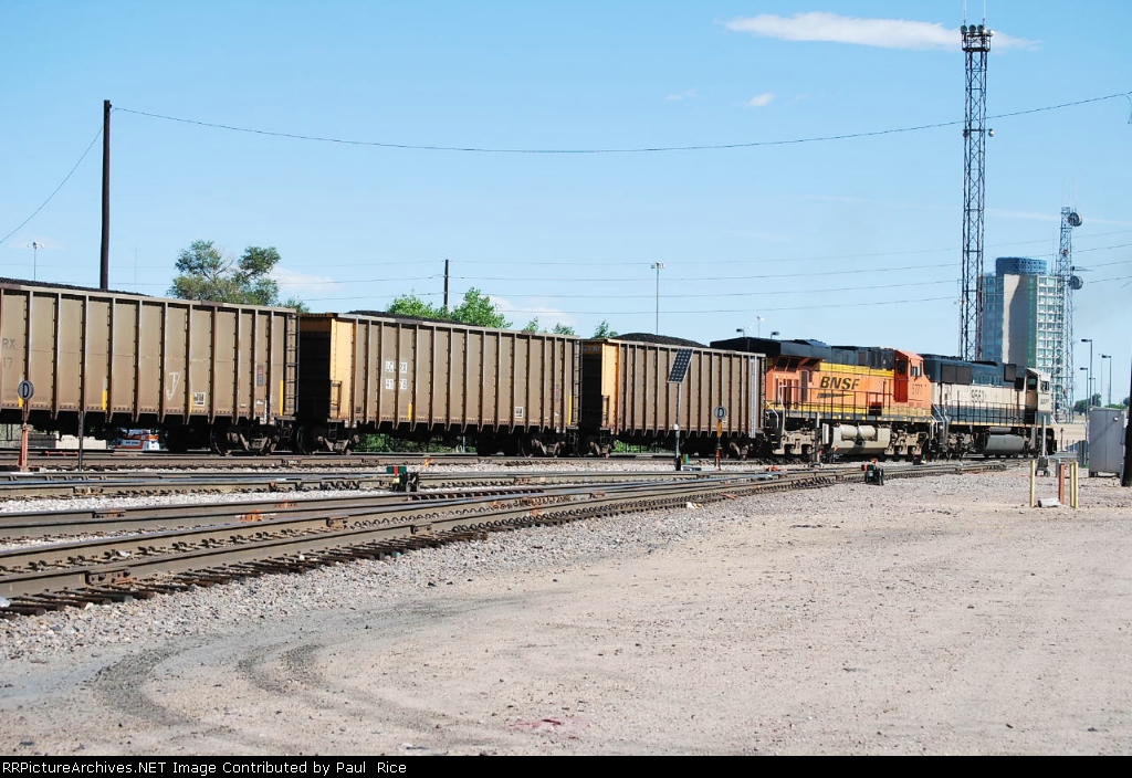 BNSF 5777 & BNSF 9563 Helpers On A South Bound Coal Train